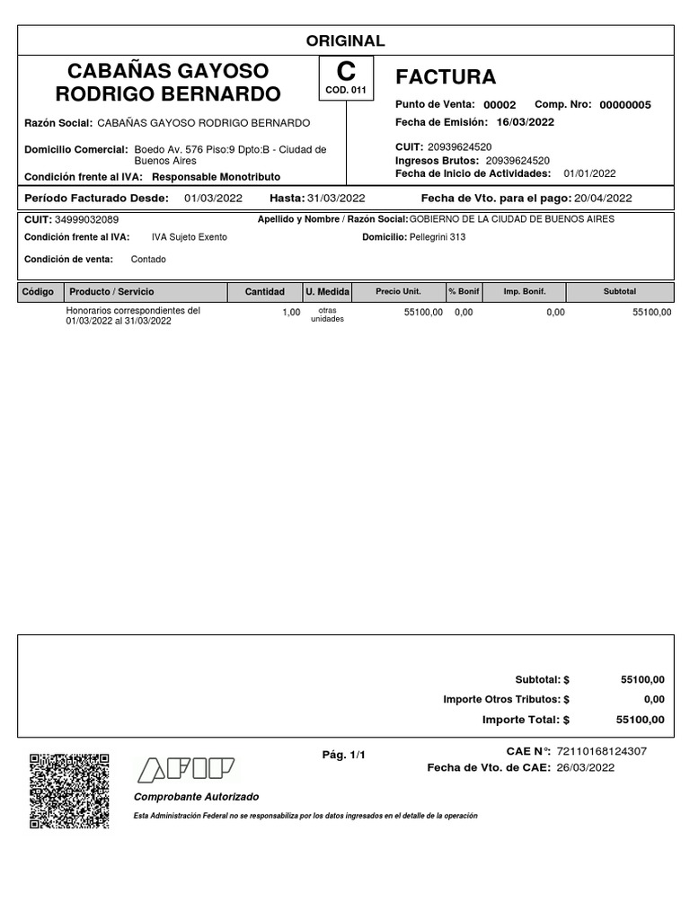 Facturas Removed | PDF