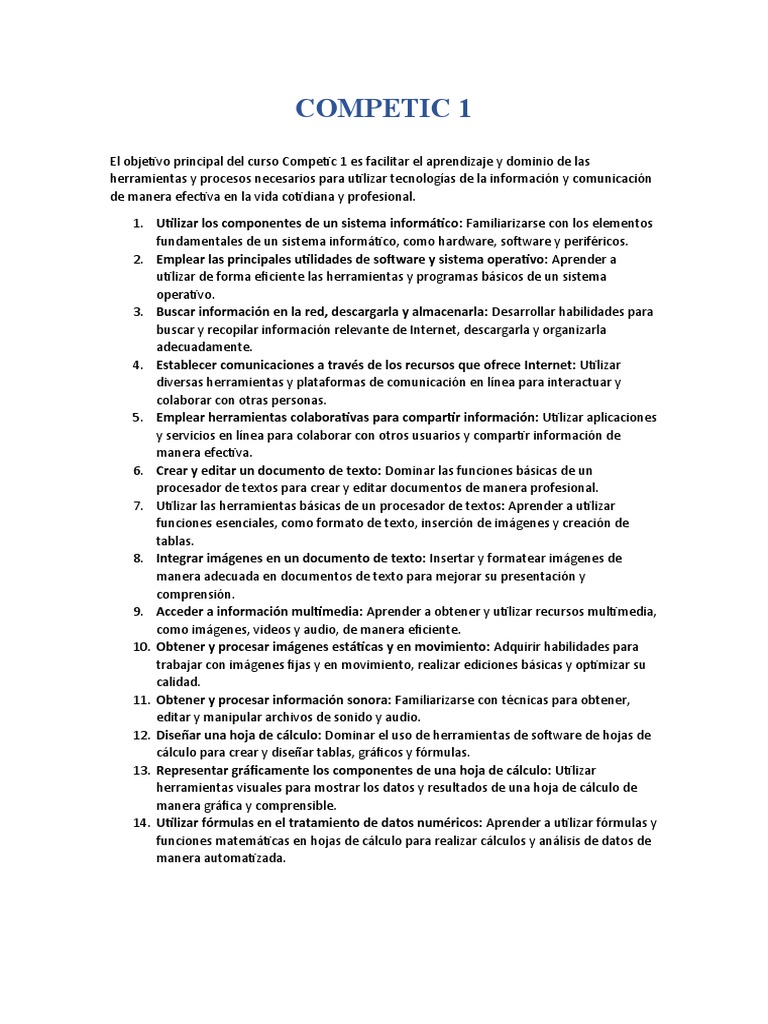 Competic 1 | PDF | Internet | Hardware de la computadora