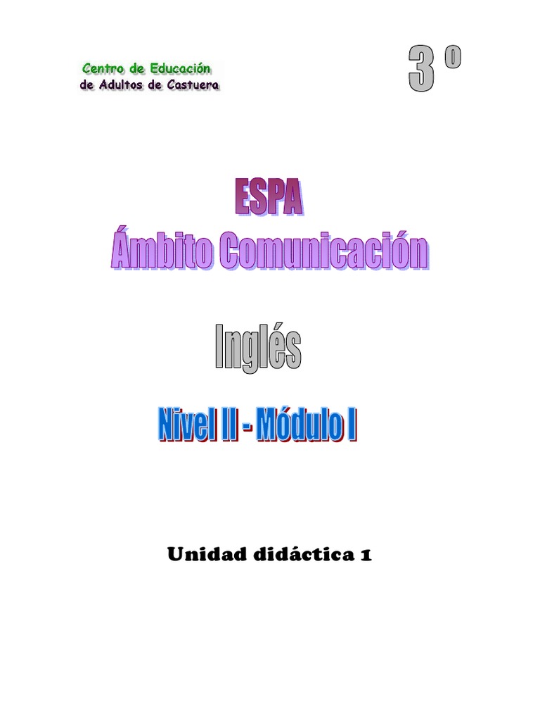 Módulo I - Unidades 1-2-3+ejercicios | PDF | Nueva York | Idioma en Inglés