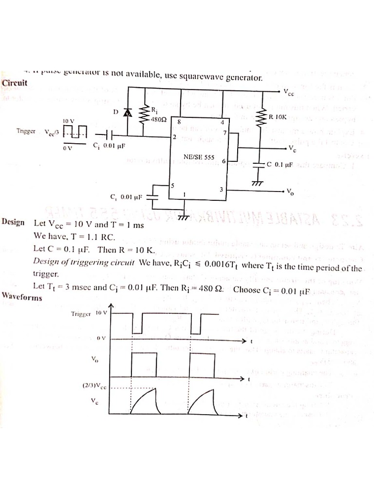 Monostable Circuit and Design | PDF
