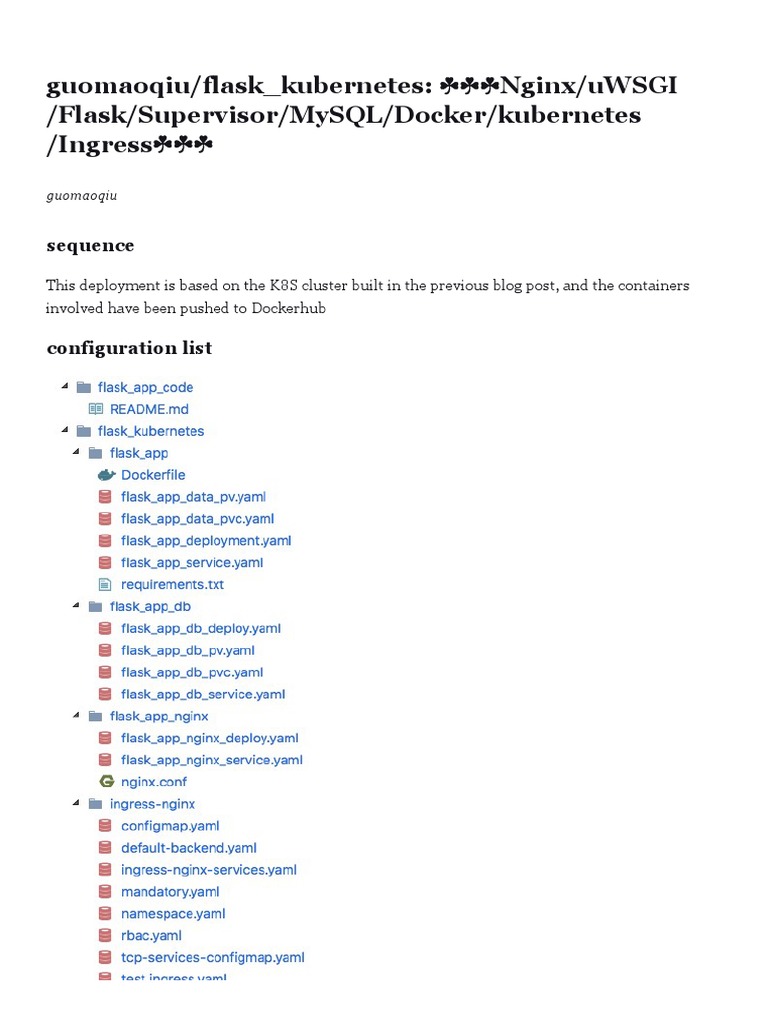 Ingress Nginx Flask | PDF | My Sql | Hypertext Transfer Protocol