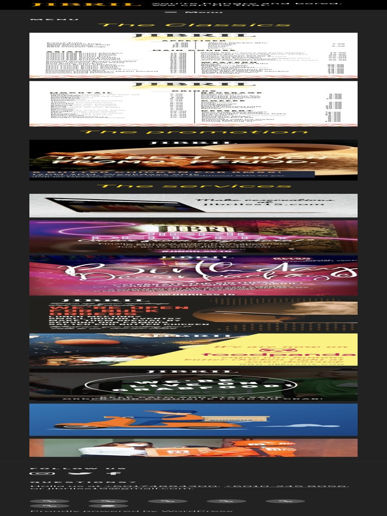 Menu - JIBRIL SS15 2 | Download Free PDF | Drink | Foods