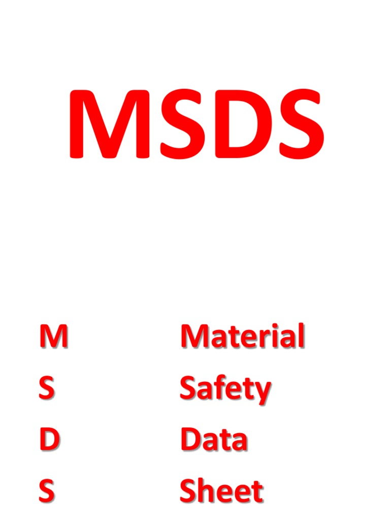 Material Safety Data Sheet (MSDS) | PDF