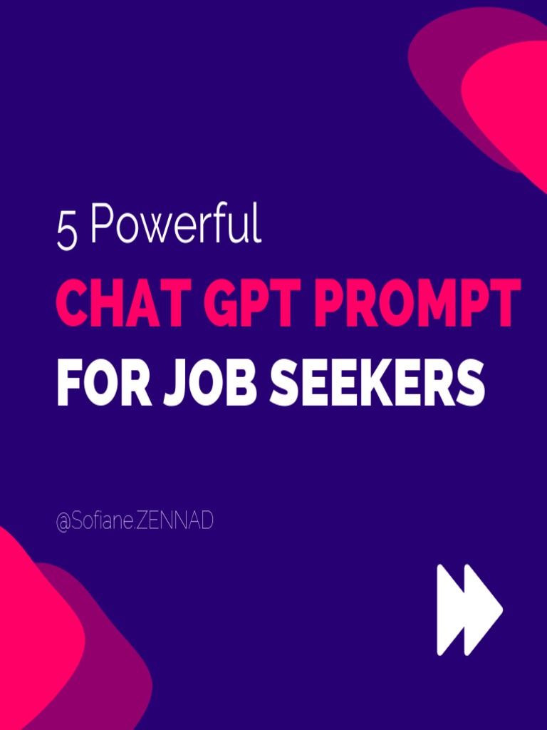 5 Powerful ChatGPT Prompts for Job Seekers | PDF | Résumé | Linked In