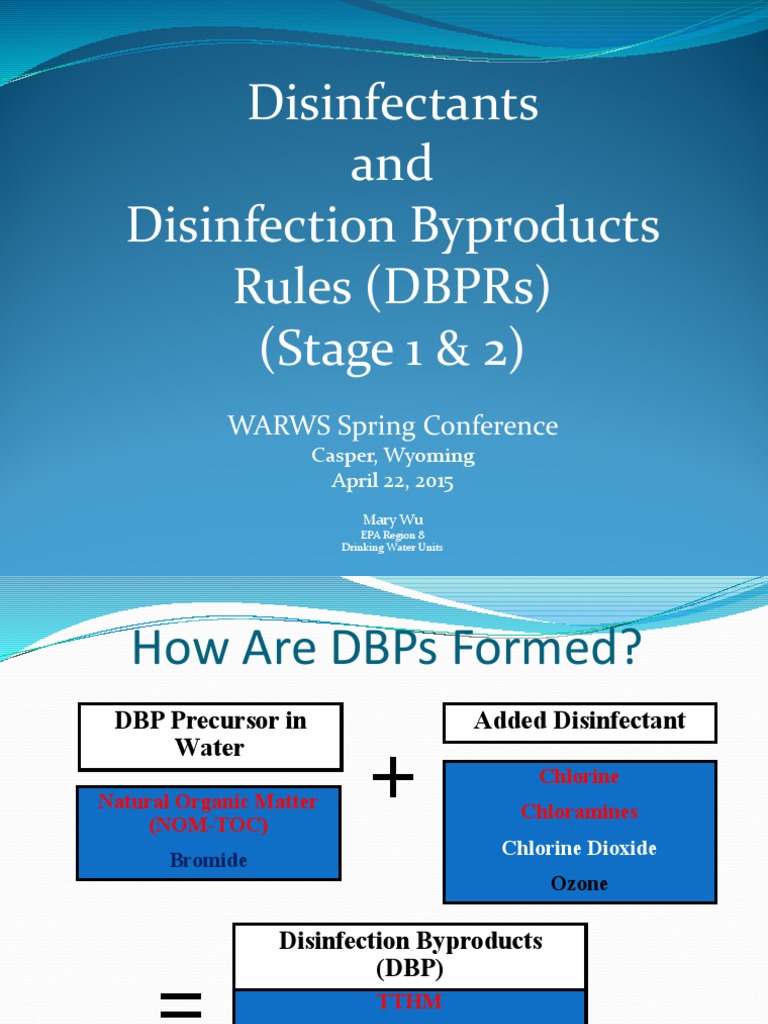 DBPR Presentation | Download Free PDF | Total Organic Carbon | Physical ...