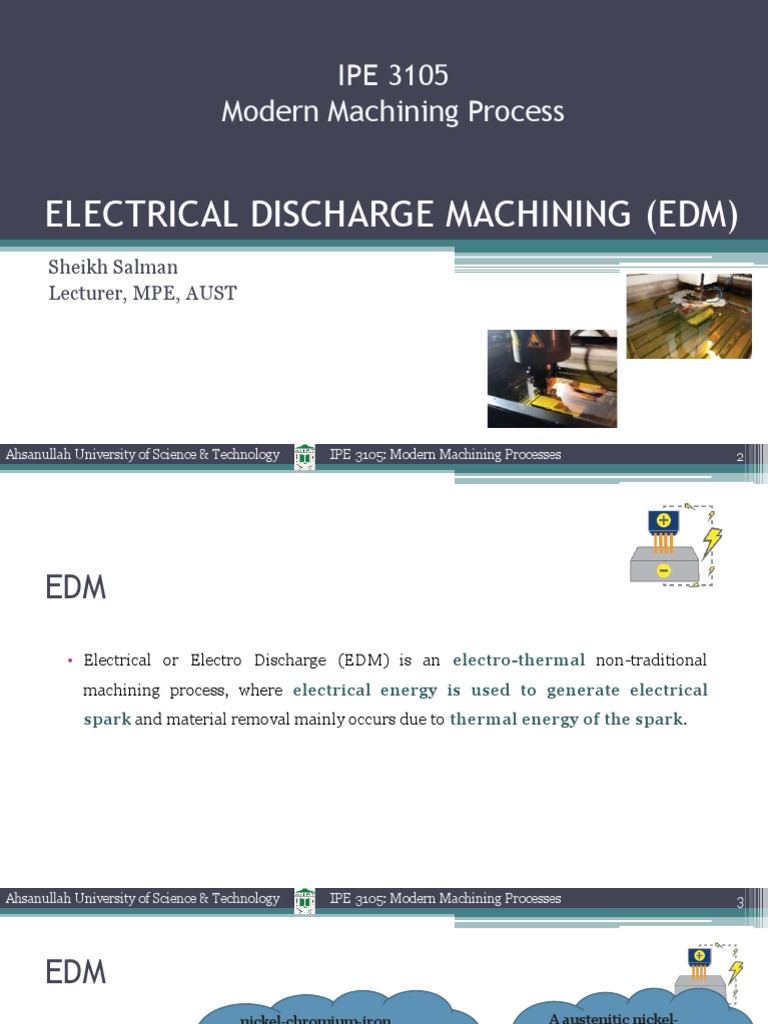 EDM - Electrical Discharge Machining-Unlocked | PDF | Machining | Physical Sciences