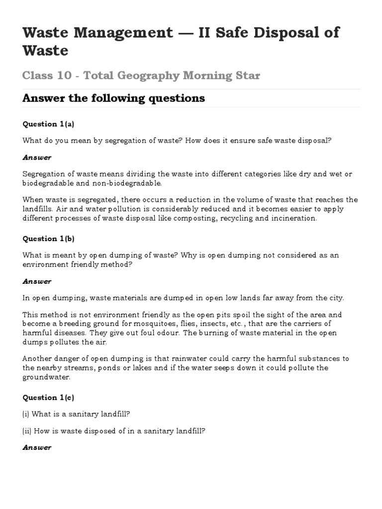 Waste Management Ii | PDF | Waste Management | Landfill