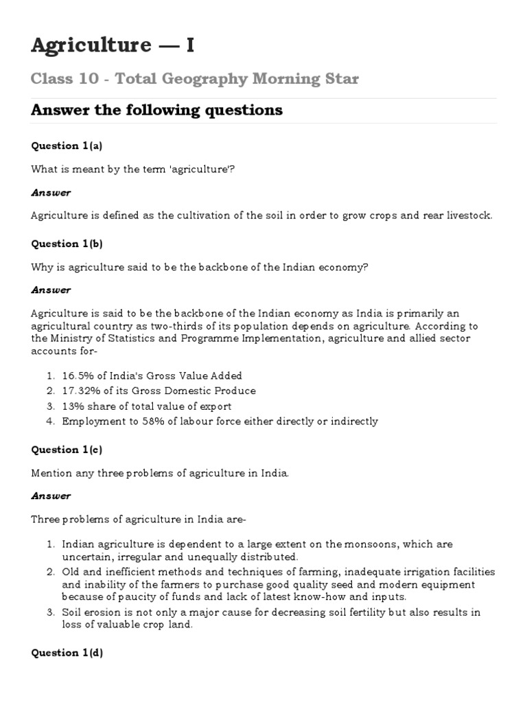 Agriculture 1 | PDF | Agriculture | Organic Farming