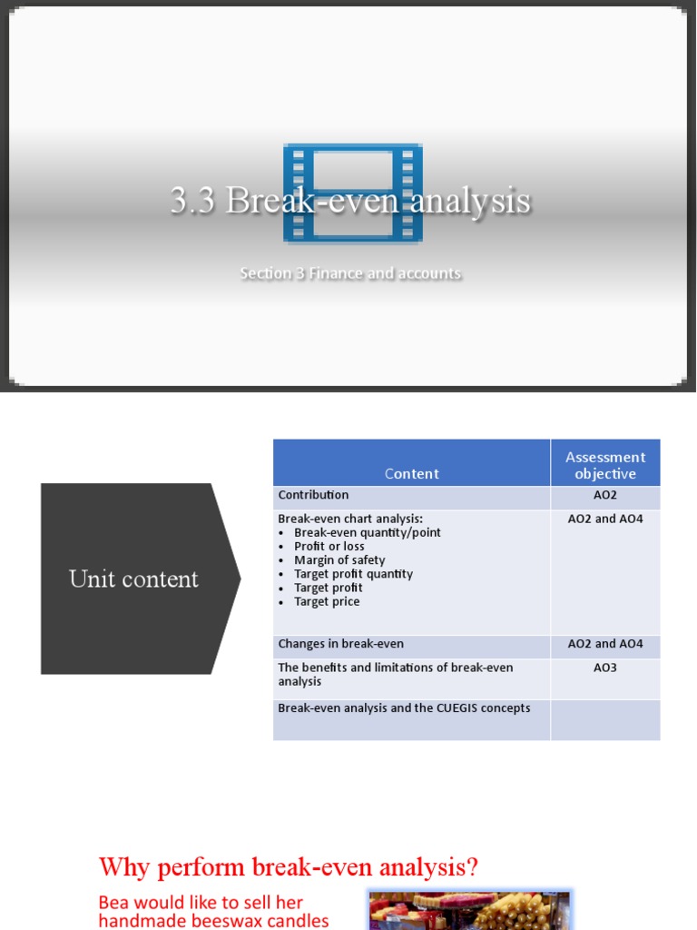 Break Even Analysis | PDF | Private Sector | Economics