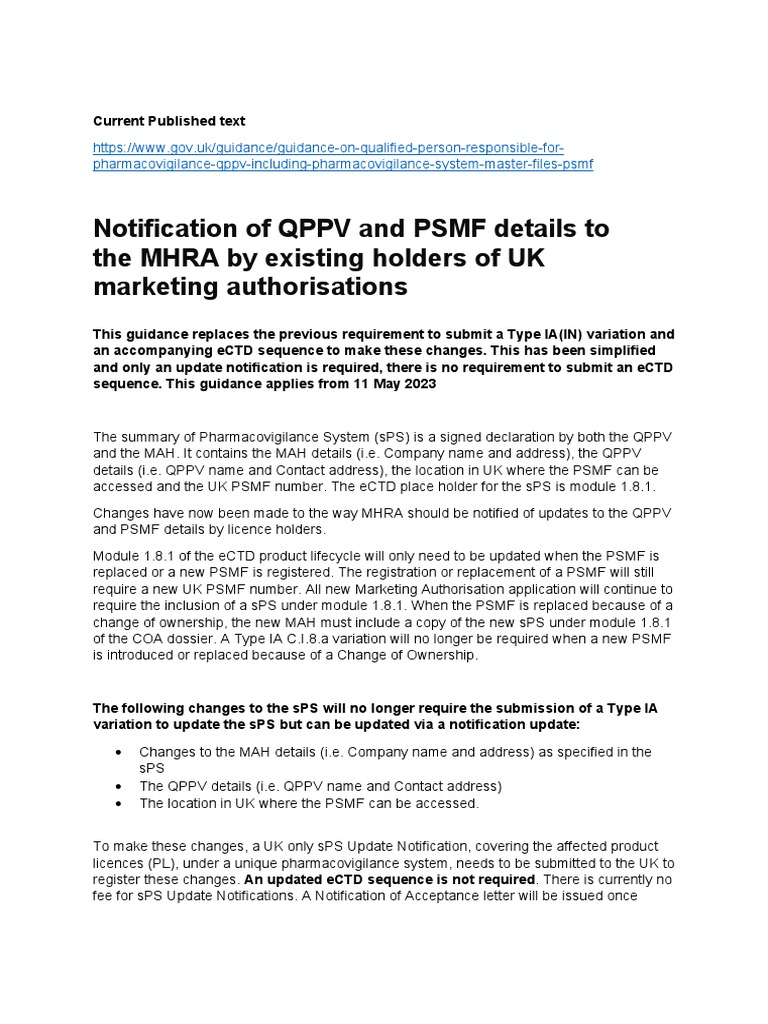 SPS Update Notifications Final | PDF | Pharmacovigilance | Pharmacy