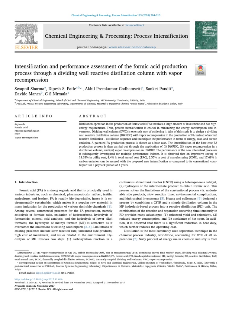 First Paper | PDF | Distillation | Greenhouse Gas