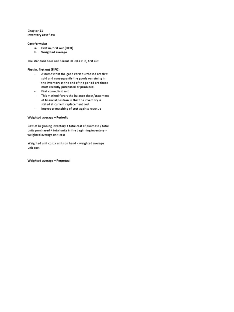 CHAPTER 11 Inventory Cost Flow | PDF