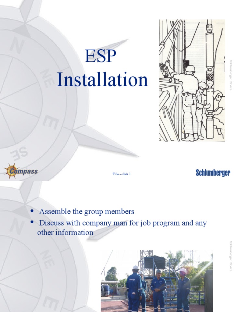 ESP Installation | PDF | Pipe (Fluid Conveyance) | Electrical Connector