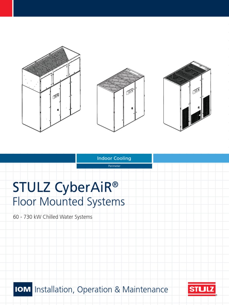 STULZ CyberAir CW IOM OCS0138B | PDF | Electric Motor | Water Heating