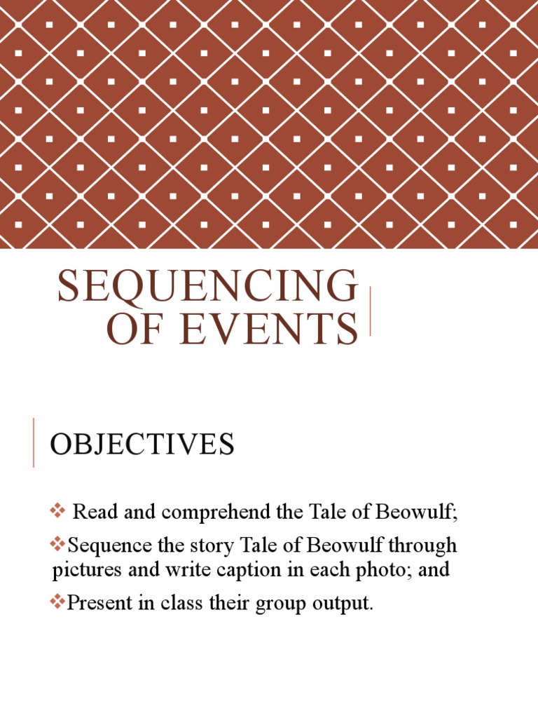 Beowulf Event Sequencing Activity | PDF | Beowulf | Geats