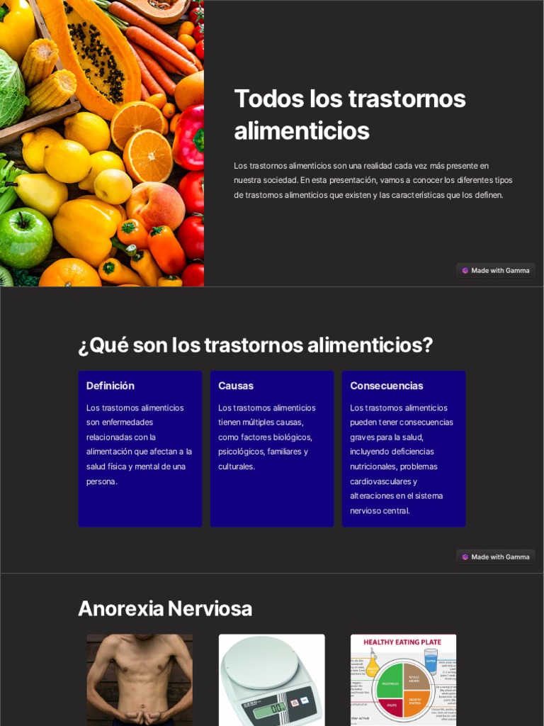 Todos Los Trastornos Alimenticios | PDF | Desorden alimenticio | Anorexia nerviosa