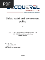 Health and Safety Objectives Plan | PDF | Occupational Safety And ...