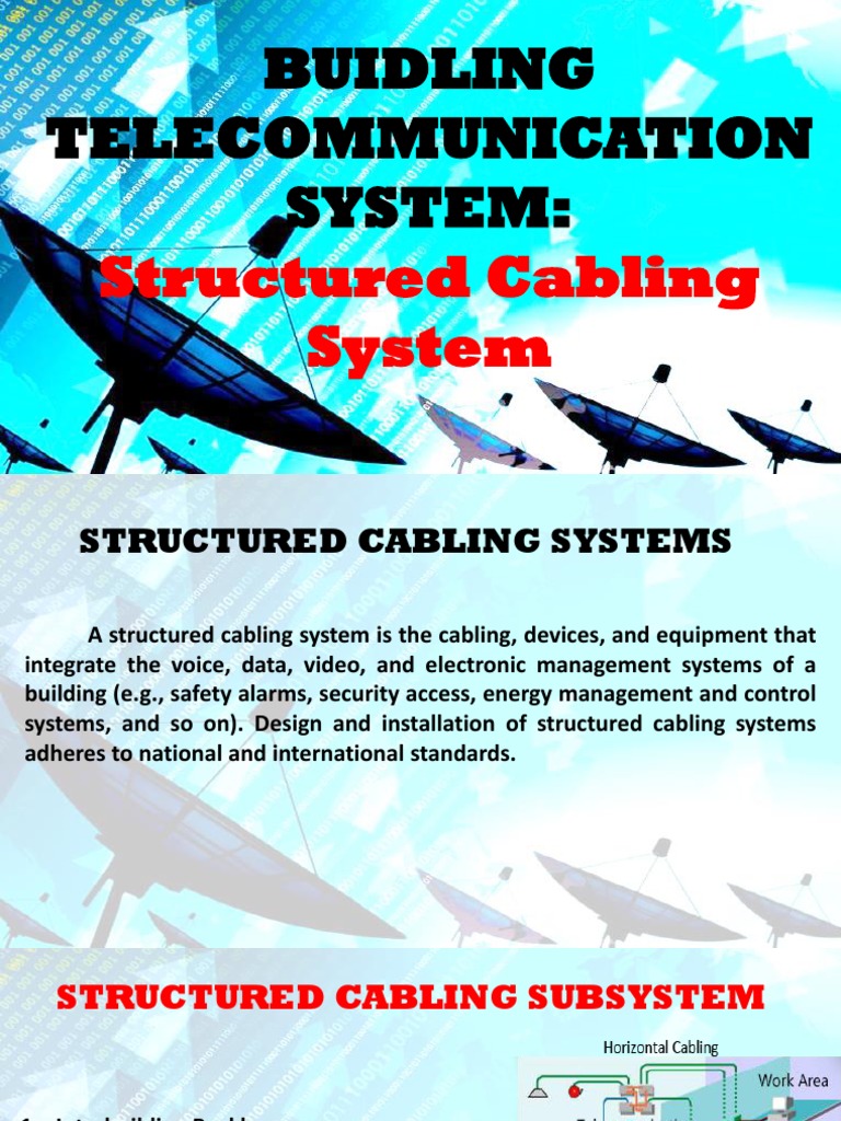 Structured Cabling System | PDF | Telecommunications | Computer Network