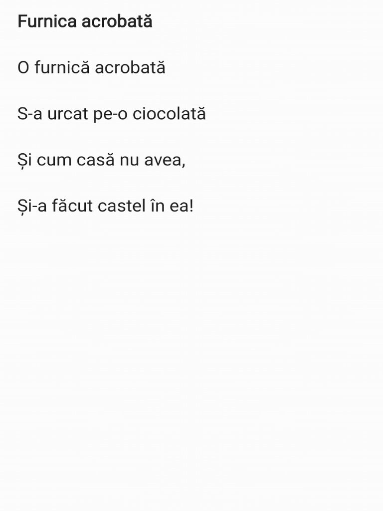 O Furnica Acrobata | PDF