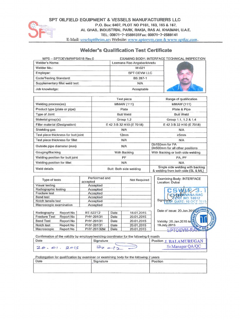 WPQT BS EN STD_SPTOEVM_19-03-15 | PDF