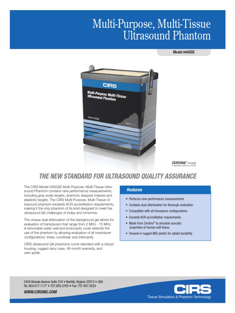 040gse DS 101915 | PDF | Ultrasound | Physical Sciences