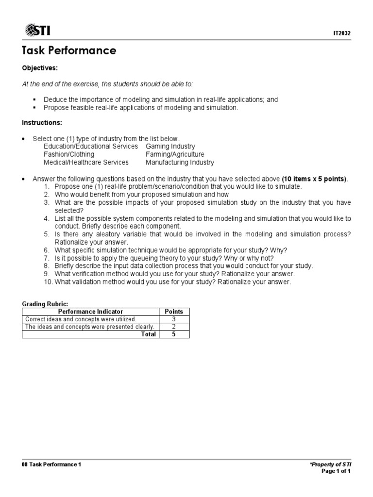 08 Task Performance 1 | PDF