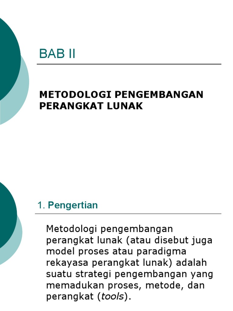 BAB II Metodologi PPL | PDF | Bisnis | Komputer