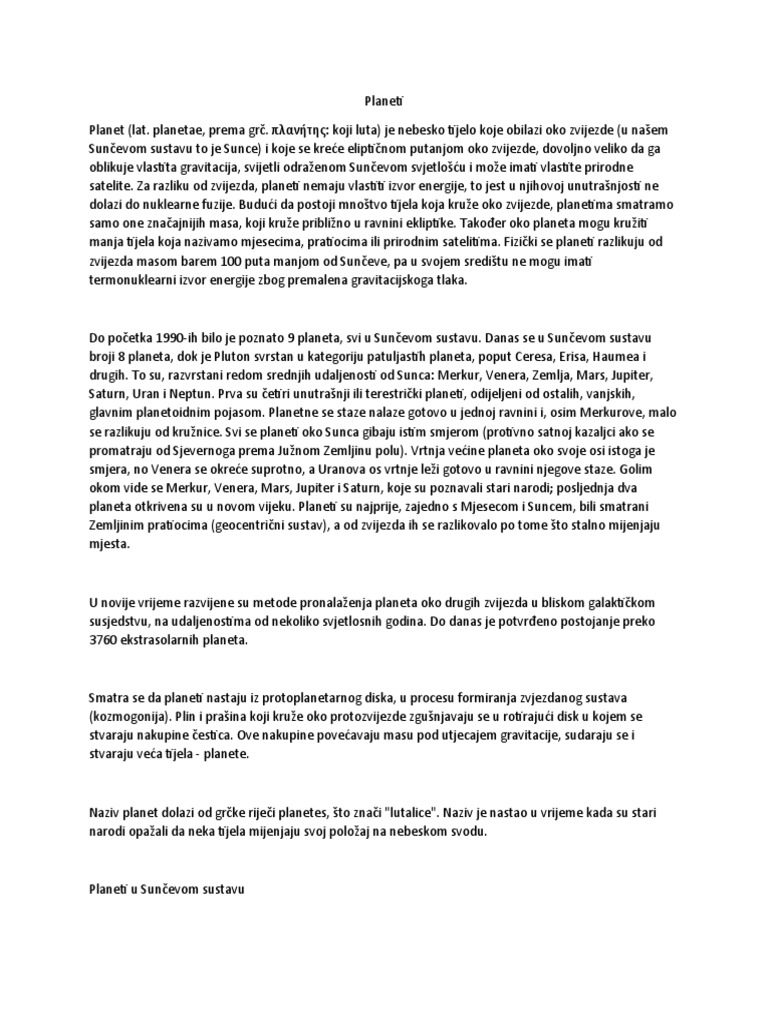 Planeti | PDF