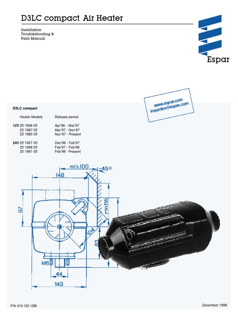 Eberspaecher D3LC | PDF | Electrical Connector | Duct (Flow)
