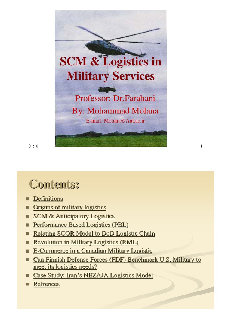 SCM & Logistic in Military | PDF | Logistics | Supply Chain