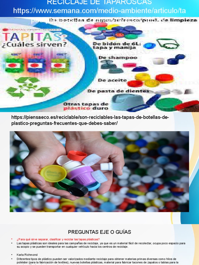 PREGUNTAS GUÍA DE TAPAROSCAS Https | PDF | El plastico | Reciclaje
