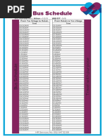 James Bus Line Schedule-Route | PDF | Bus | Bus Transport