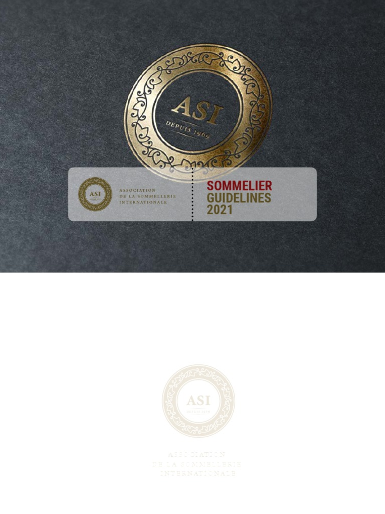 ASI Sommelier Guidelines 2021 V2 en | PDF | Wine | Drink