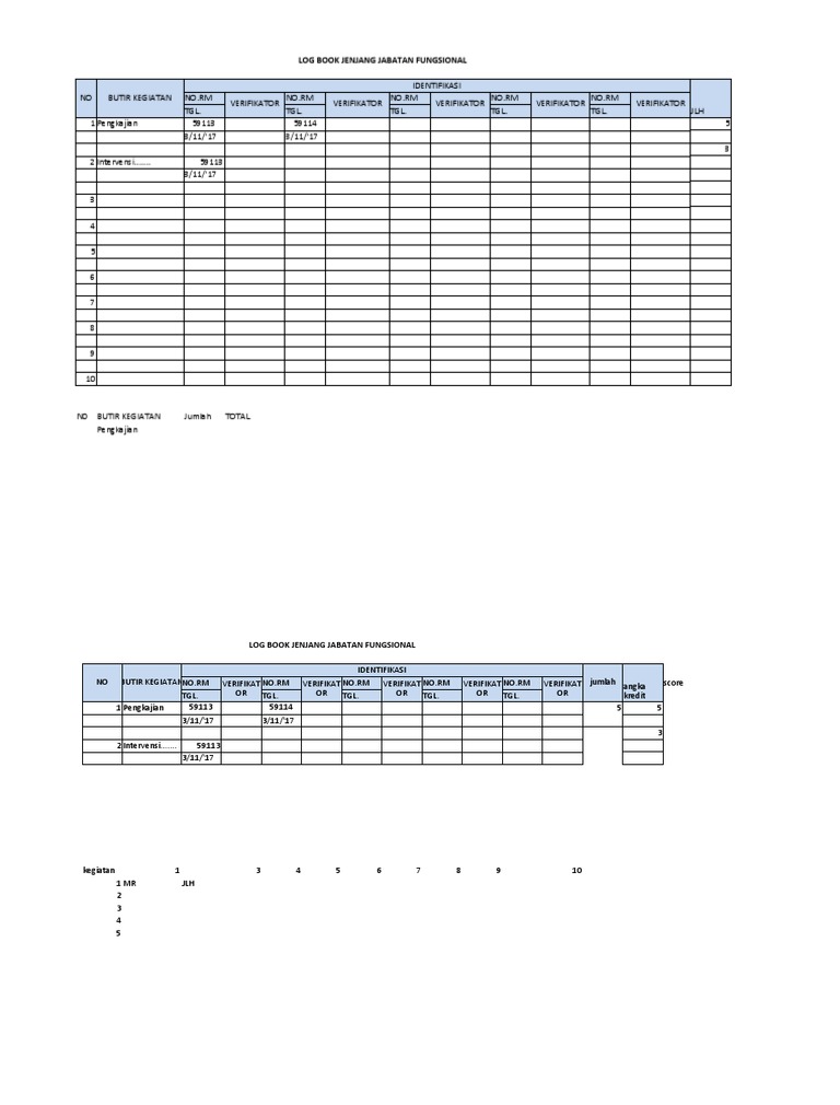 Contoh Logbook | PDF