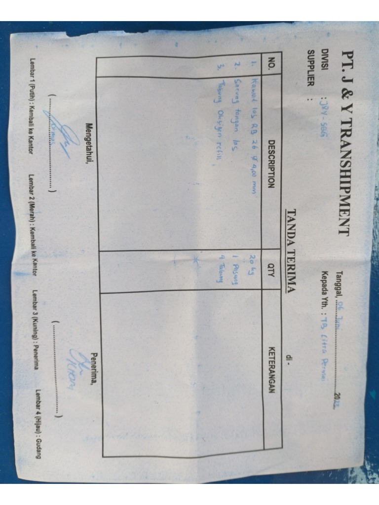 Kwitansi Pengelasan Lamdor TK - Winbuild | PDF
