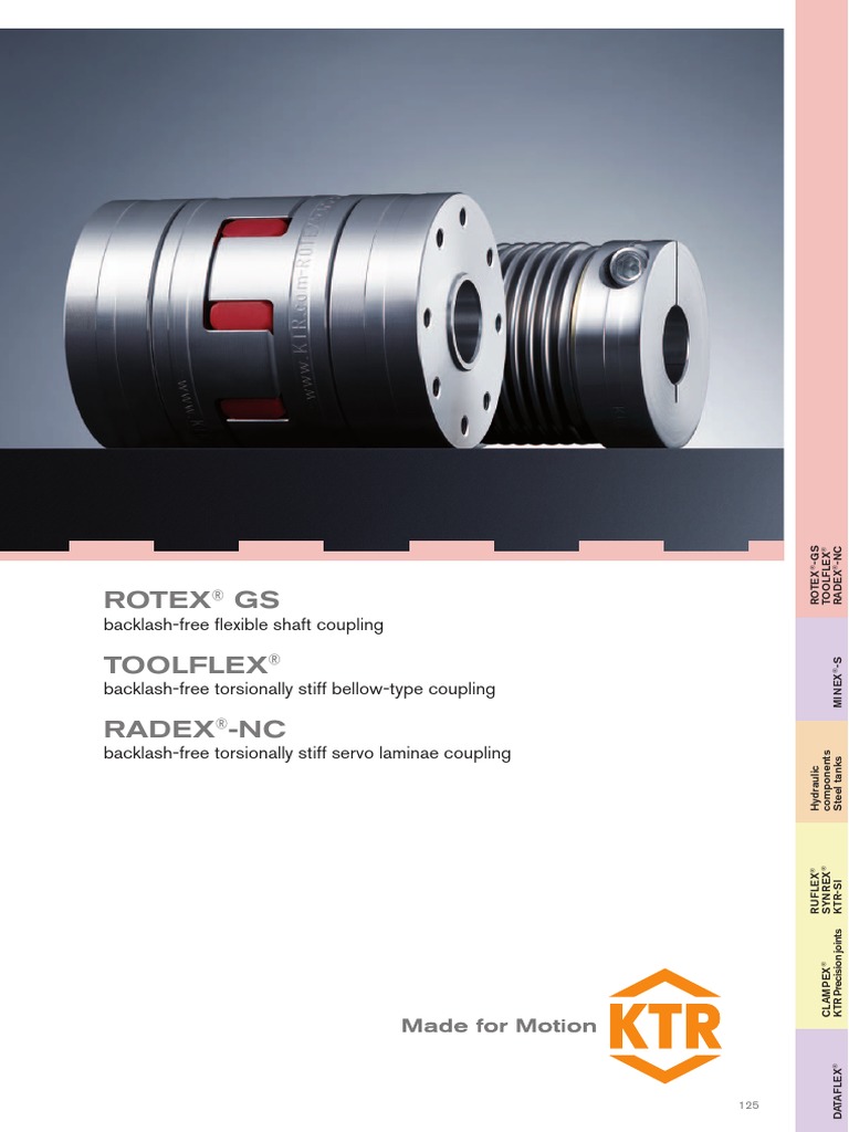 Acoplamento Ktr - Rotex Toolflex Radex | PDF | Physical Sciences | Motion (Physics)