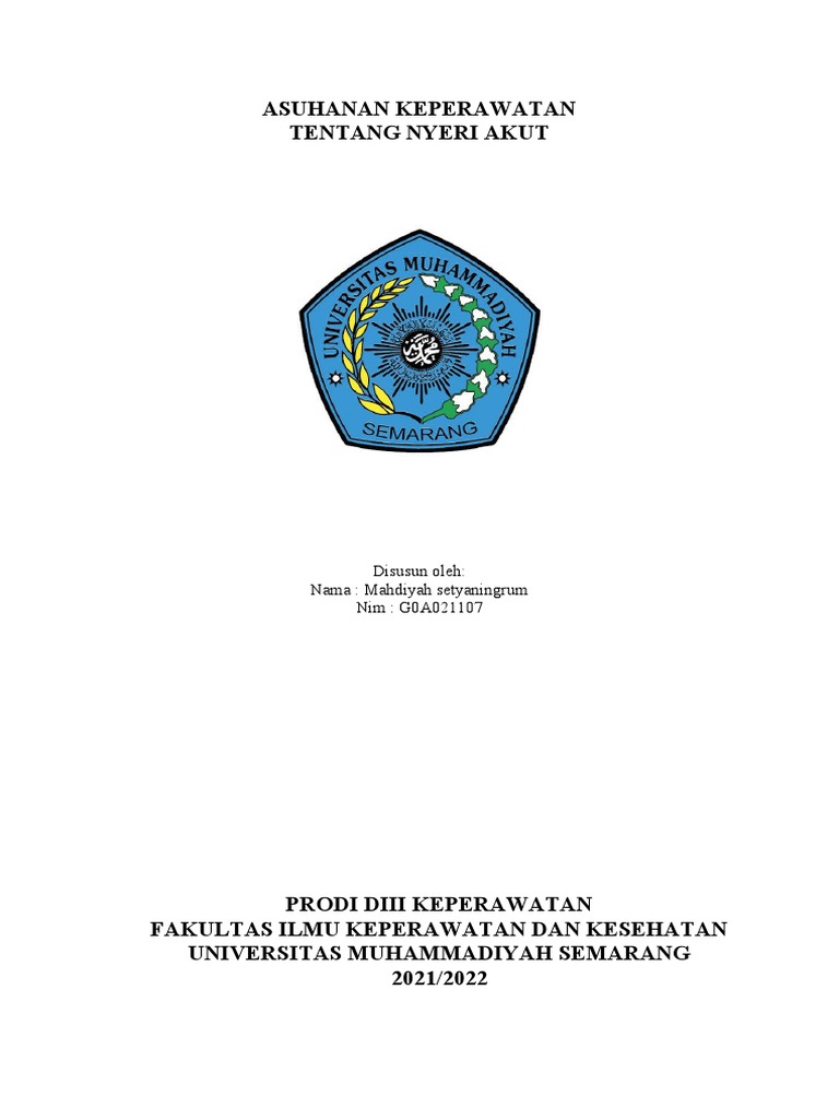 Askep Mahdiyah Setyaningrum Nyeri Akut Dewi Kunti | PDF