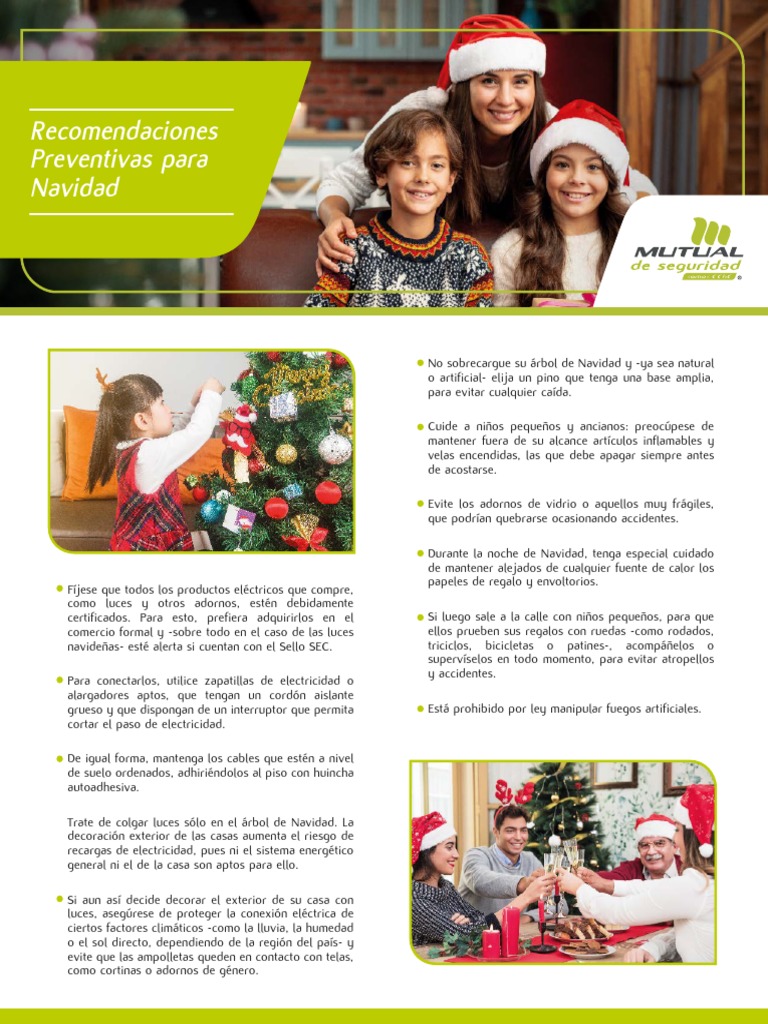 Mutual Seguridad Medidas-Preventivas-Tradicionales-De-Navidad | PDF ...