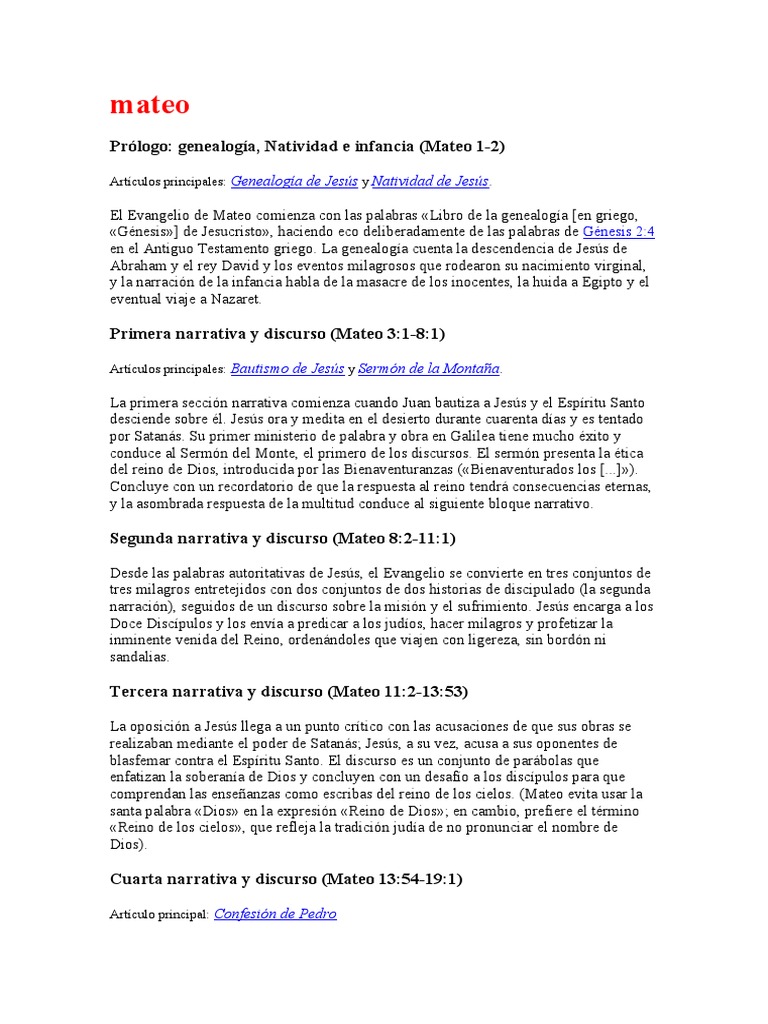 EVANGELIOS | PDF | Evangelio de Mateo | Jesús