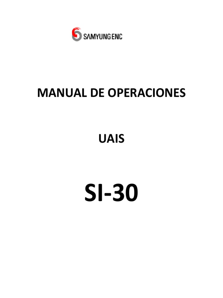 Manual de Operaciones AIS Samyung SI-30 | PDF | Telecomunicaciones | Radio