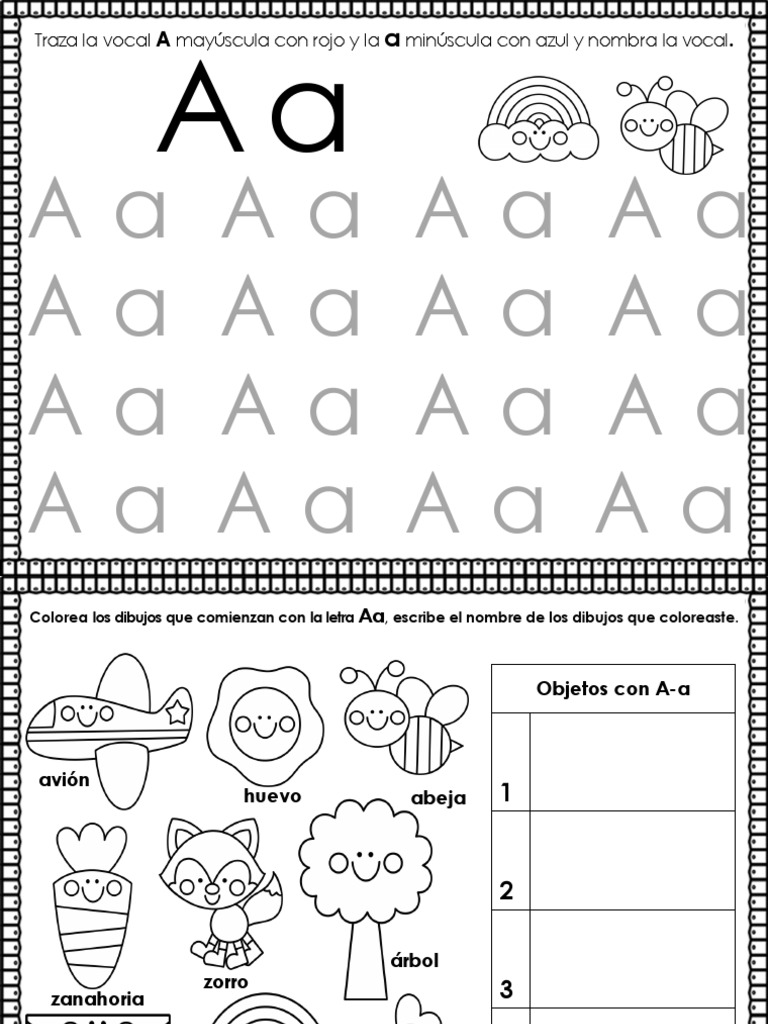 Cuadernillo Vocales | PDF | Color | Óptica