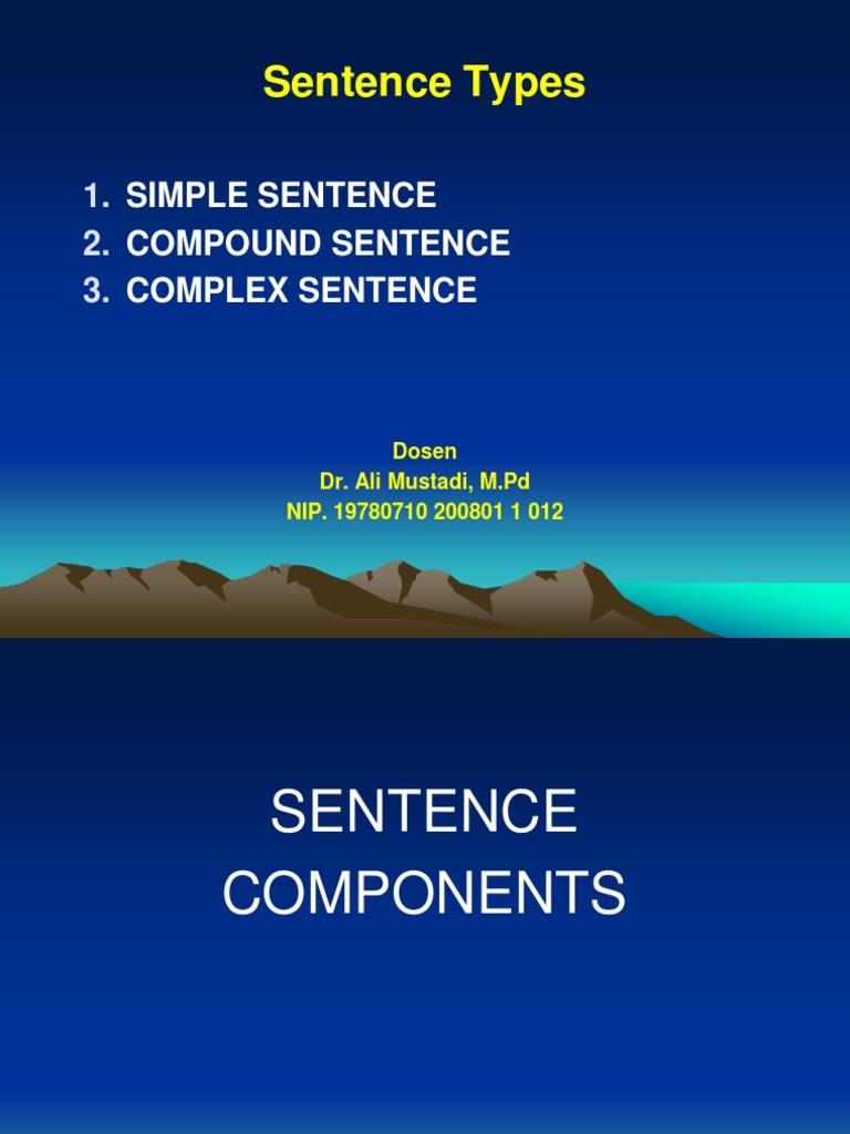 7 Sentence Types | PDF | Verb | Sentence (Linguistics)