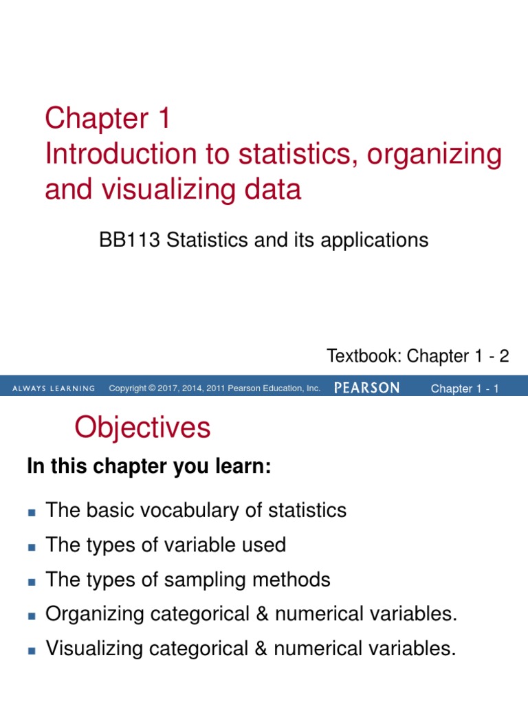 Chapter 1 Stat Pdf Sampling Statistics Statistics