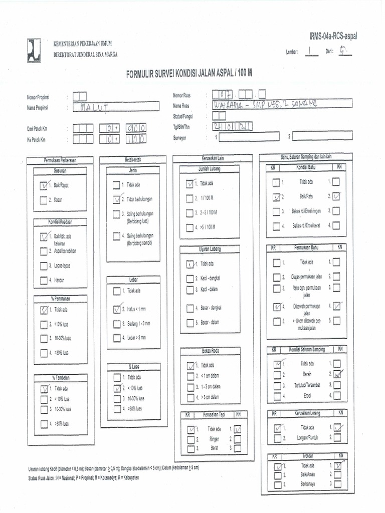 Survey Jalan Metode SDI | PDF