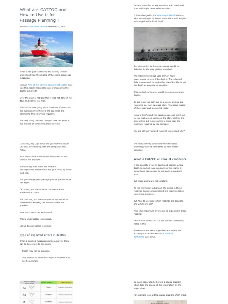What are CATZOC and How to Use it for Passage Planning _ - MySeaTime ...