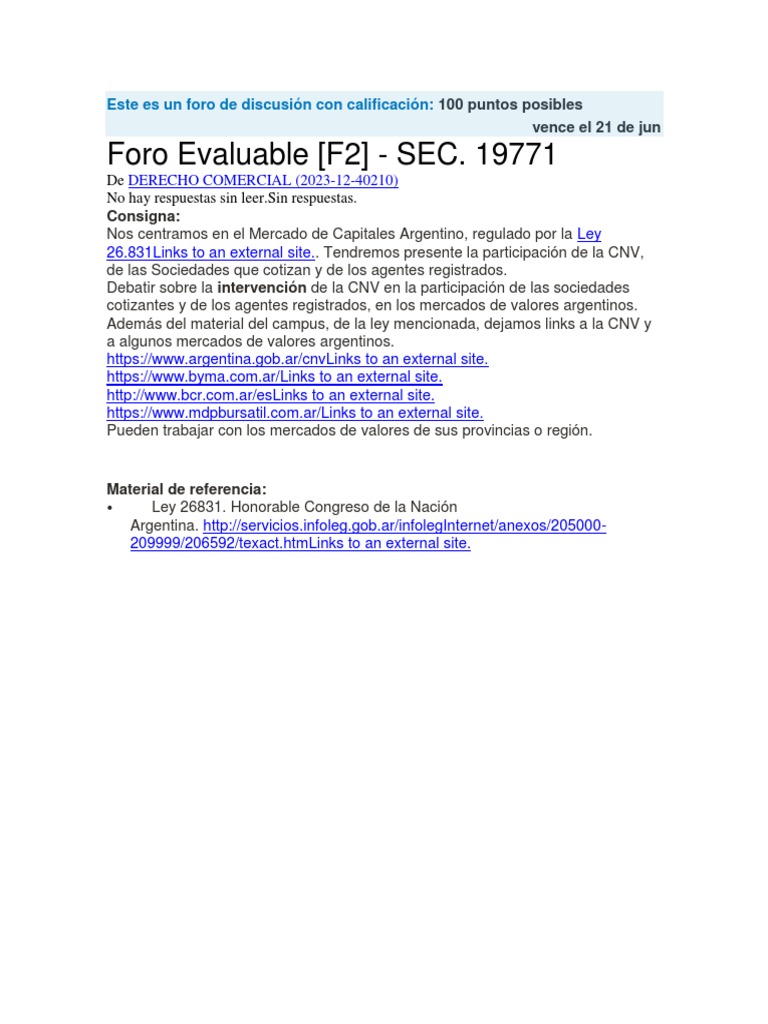 Foro Evaluable - 02 | PDF