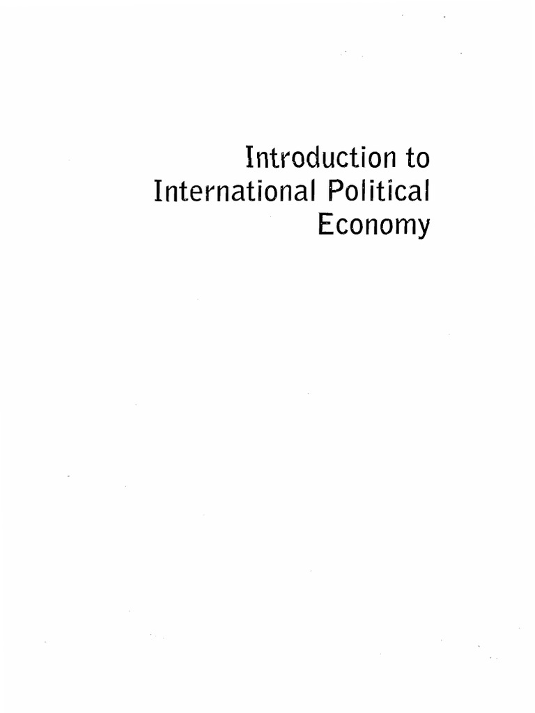 Introduction To International Political Economy by David N. Balaam ...