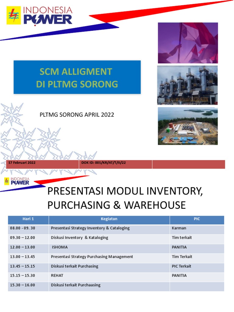 SCM PLTMG Sorong: Inventory & Purchasing | PDF