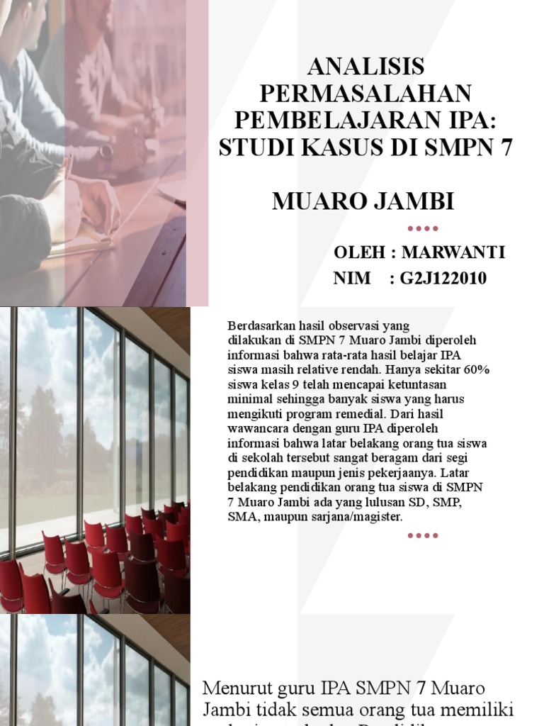 Analisis Permasalahan Pembelajaran Ipa | PDF
