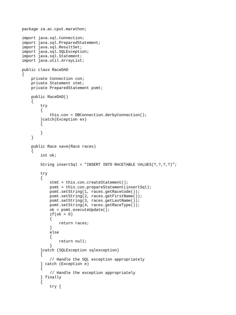 Race Dao Pdf String Computer Science Computer Programming